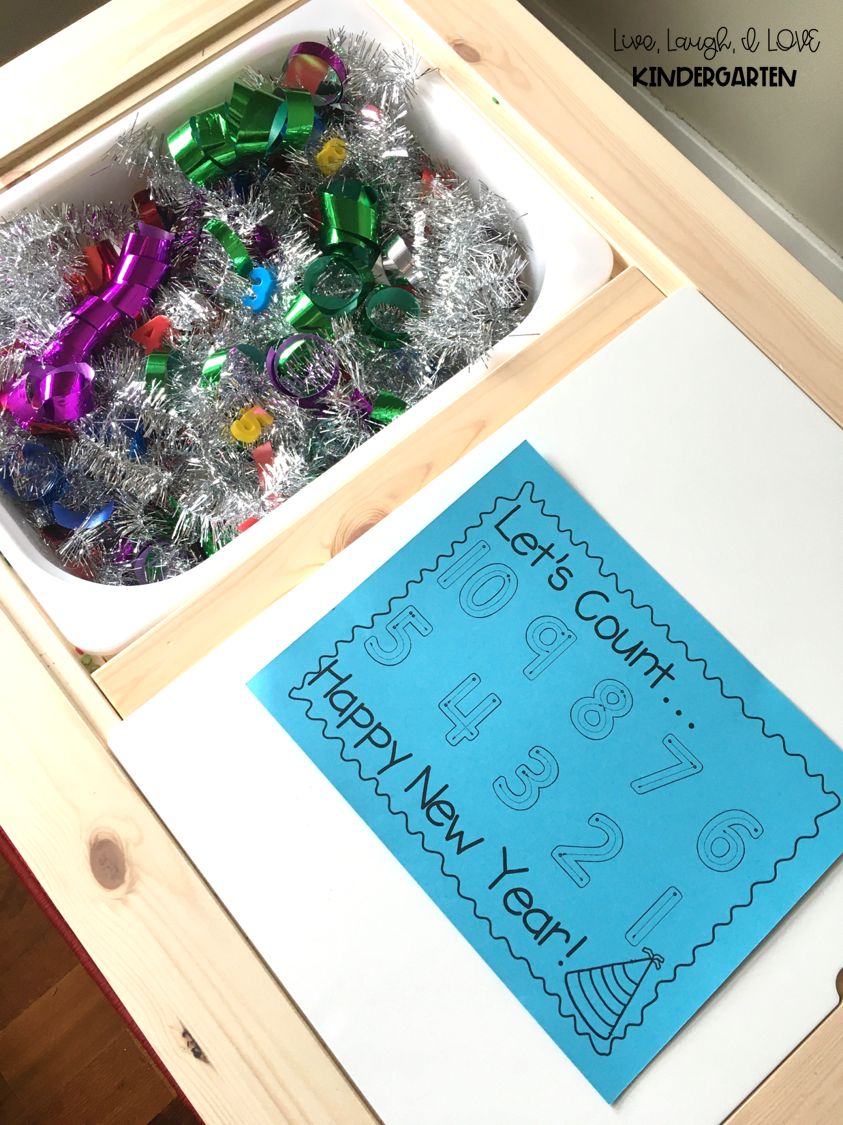 Next, we searched through our New Year's celebration mix to find the ...