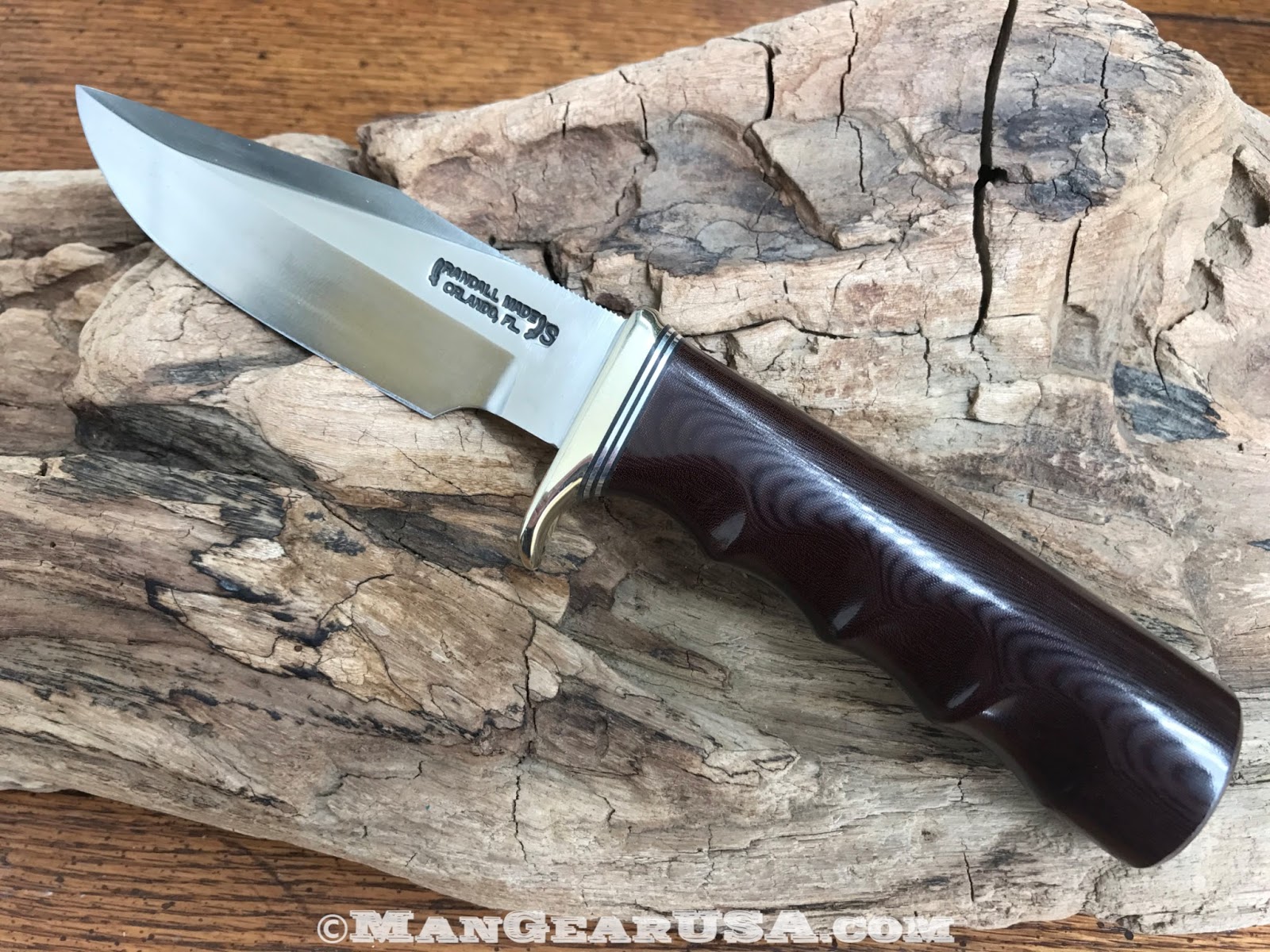 Man Gear: Randall Made Knives Model 23 GameMaster Maroon Micarta