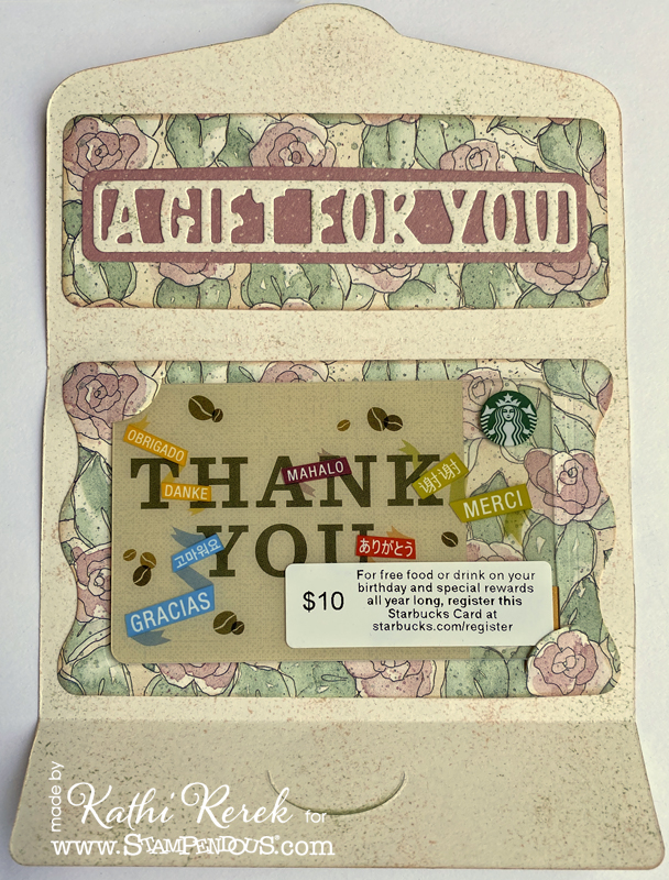 Kat's Tales of Stamping: Floral Gift Card Wallet