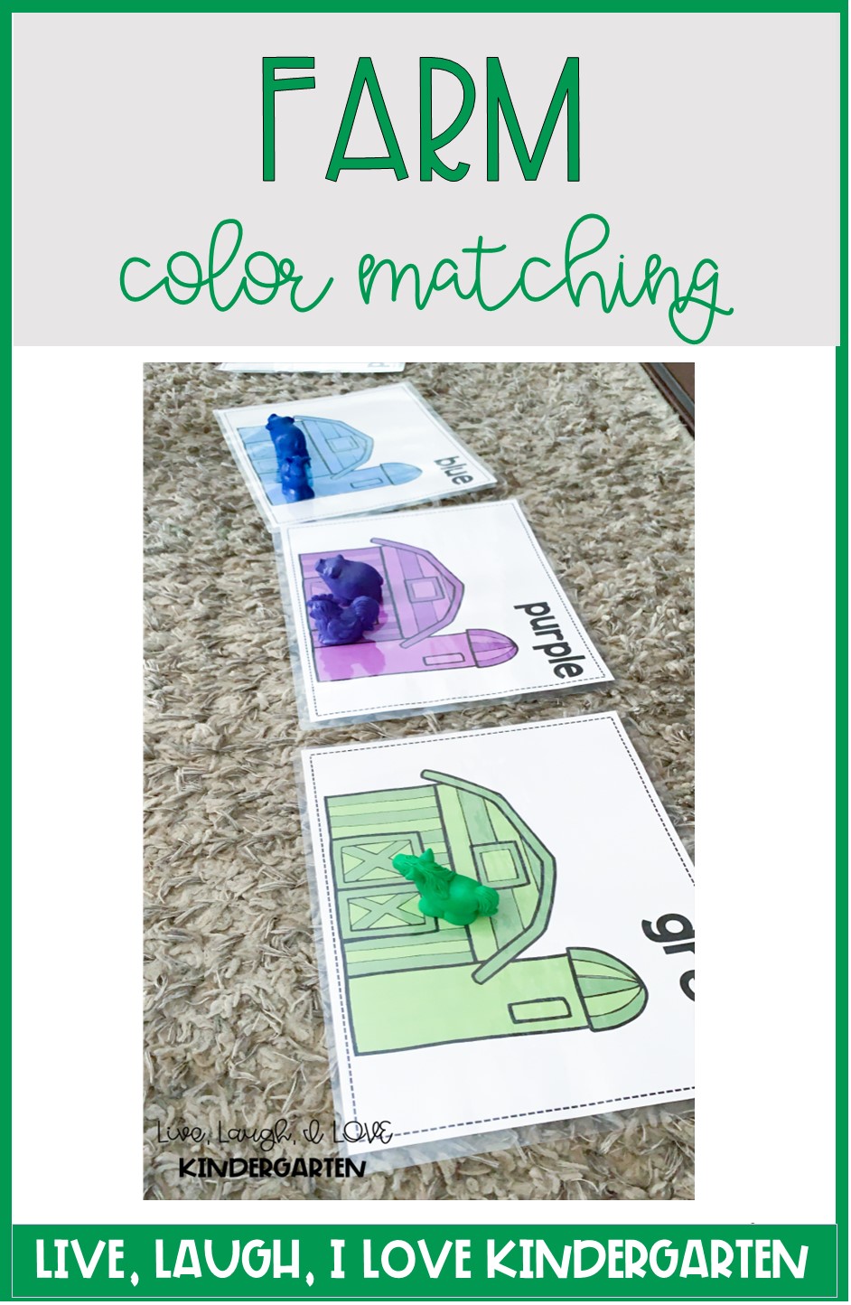 Toddler Tuesday: Farm Color Sorting | Live, Laugh, I LOVE Kindergarten