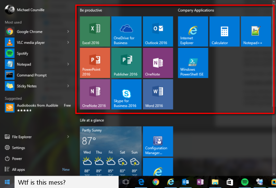 The Rubber Room: Setting up Windows 10