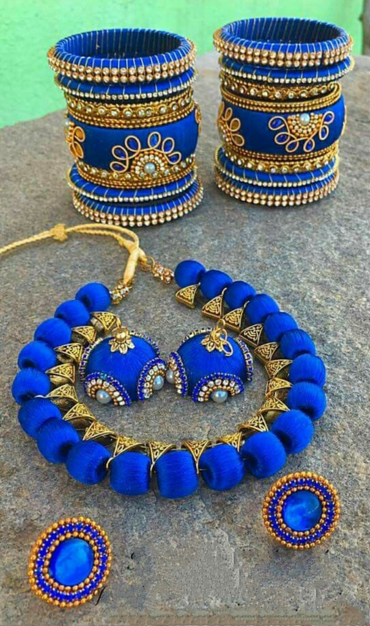 Silk thread jewellery