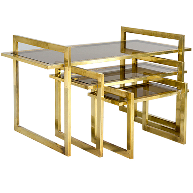 The Modern Sophisticate: Small Space Solution: Nesting Tables