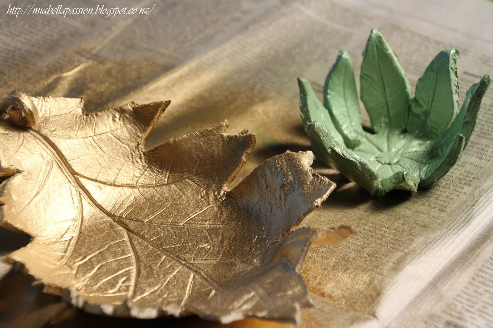 Handcrafted Air Dry Clay Leaf Bowls...