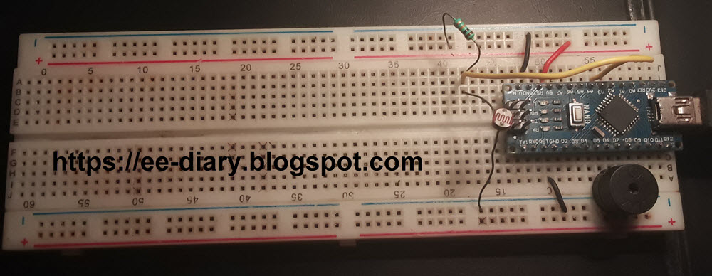 Light Dependent Resistor (LDR) Light Detector Alarm with Arduino | ee-diary