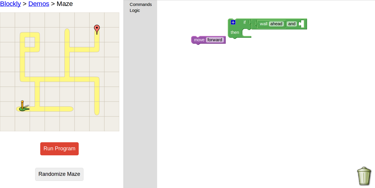 Talkin' 'bout my Cerebration: Teaching game logic with Google Blockly