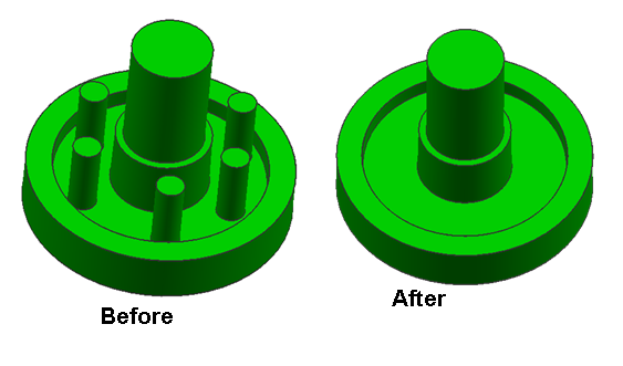Syncronous Modeling : Replace Face, make the same high surface ...