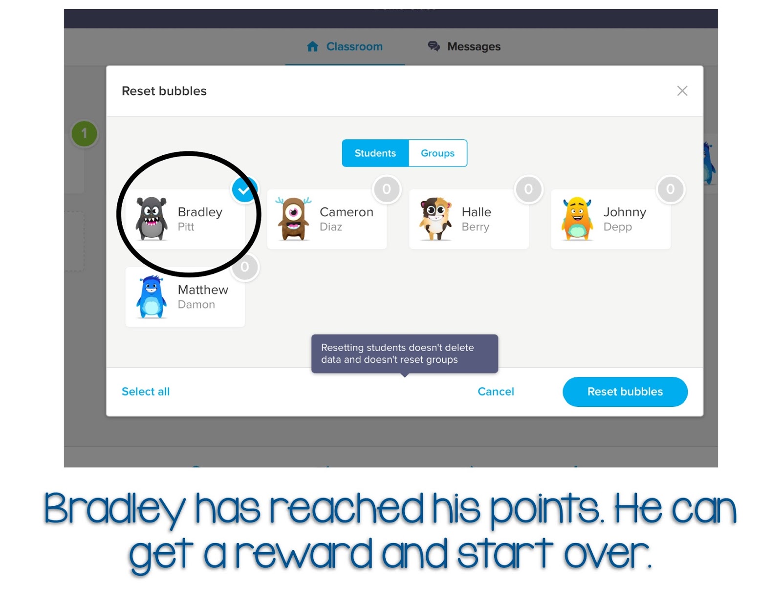 ClassDojo in the Classroom - Today in Second Grade