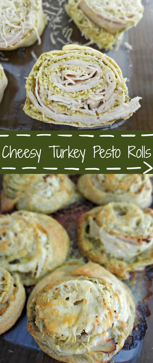 The Cooking Actress: Cheesy Turkey Pesto Rolls