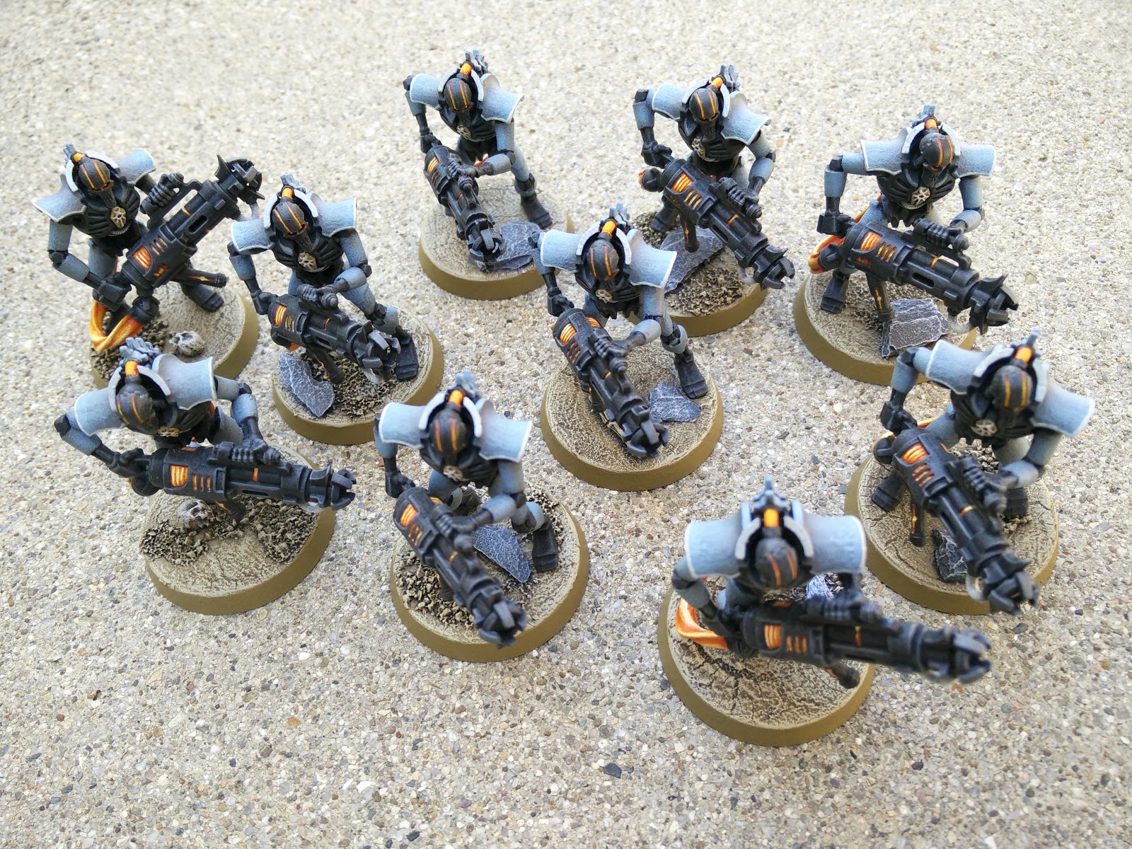 Necron Army Work in Progress pics: Tesla Immortals Done!
