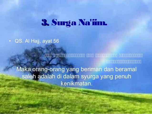 MENGENAL NAMA-NAMA SURGA DAN KENIKMATANNYA - Belajar Satu Ayat