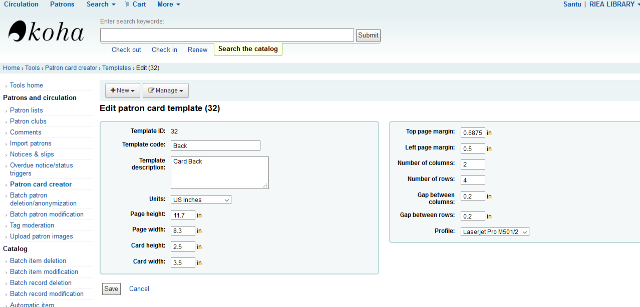 Librarian Adda: Patron card creation