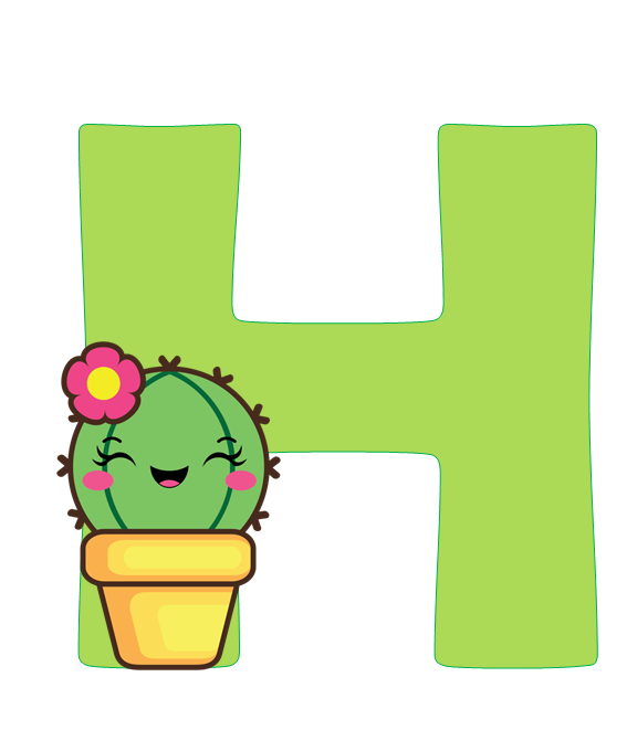Kits imprimibles gratis : Alfabeto cactus