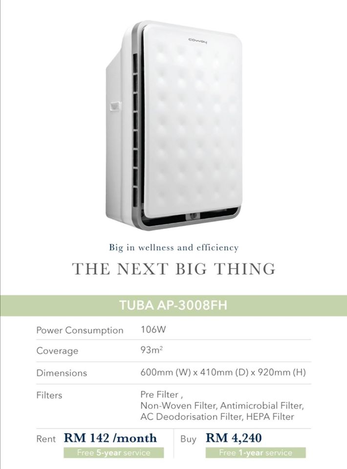 CowaySatu.com - Laman No.1 Pengguna Coway: Coway Tuba