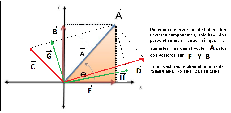 Fenómenos naturales y vectores: Descomposición de vectores