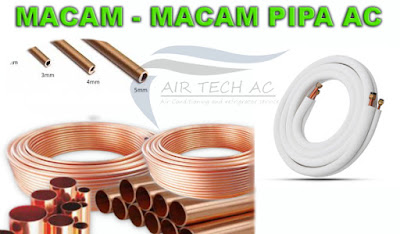 AIRTECH AC - Jasa service ac | ukuran pipa ac 1/2 pk, 3/4 pk, 1 pk dan 2 pk