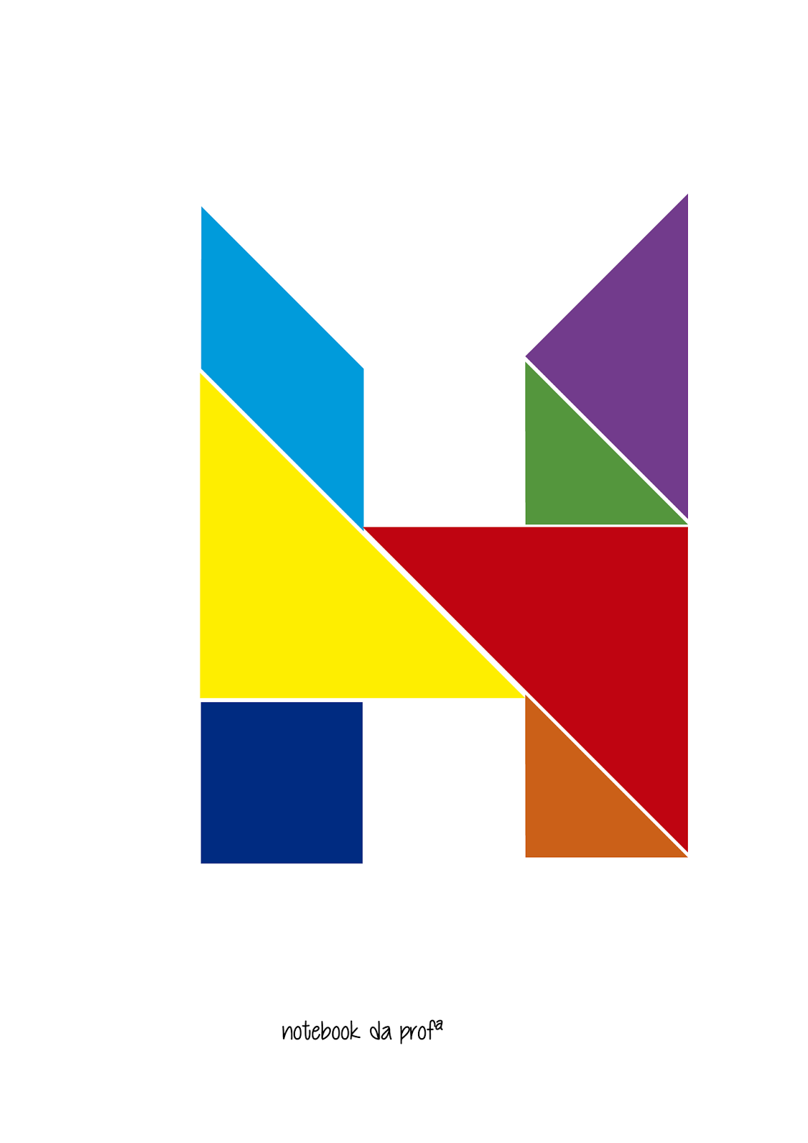 Alfabeto Tangram - Notebook da Profª | Professores Compartilhando ...