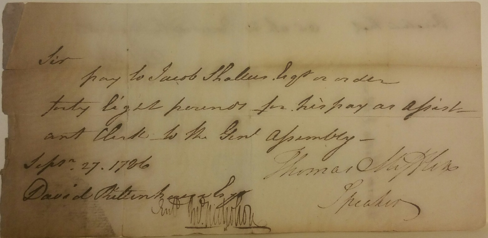 President Thomas Mifflin