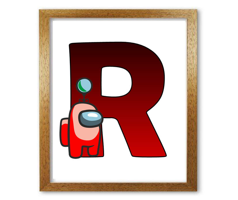 Kits imprimibles gratis : Abecedario Among Us