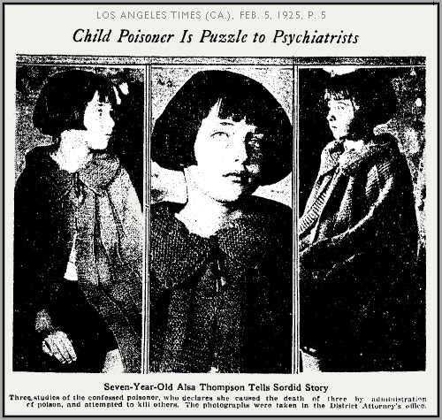 Female Serial Killer Index: Alsa Thompson - The Los Angeles Times ...