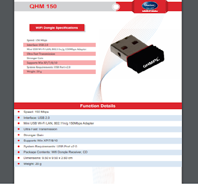 QHM150 WIFI DONGLE RECEIVER