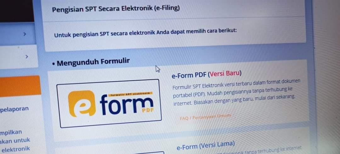e-Form PDF: Format Baru Pengisian SPT Elektronik ~ Kantor Konsultan ...