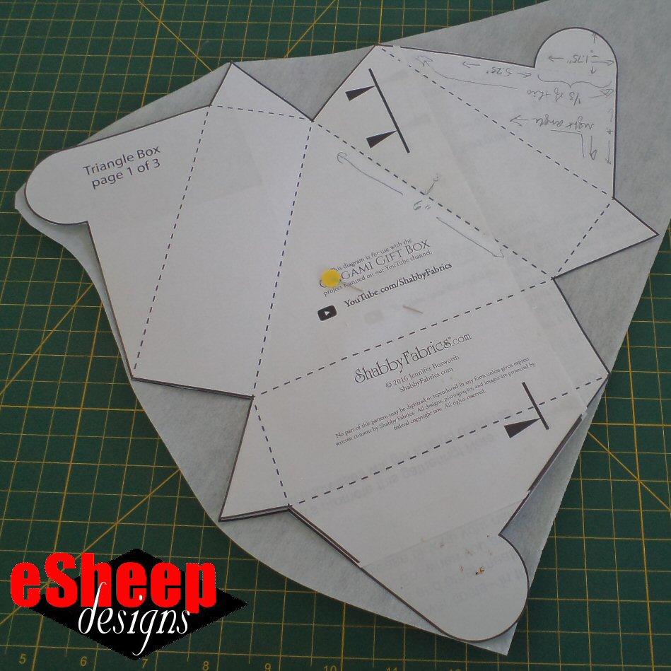eSheep Designs: Fabric Origami Gift Box