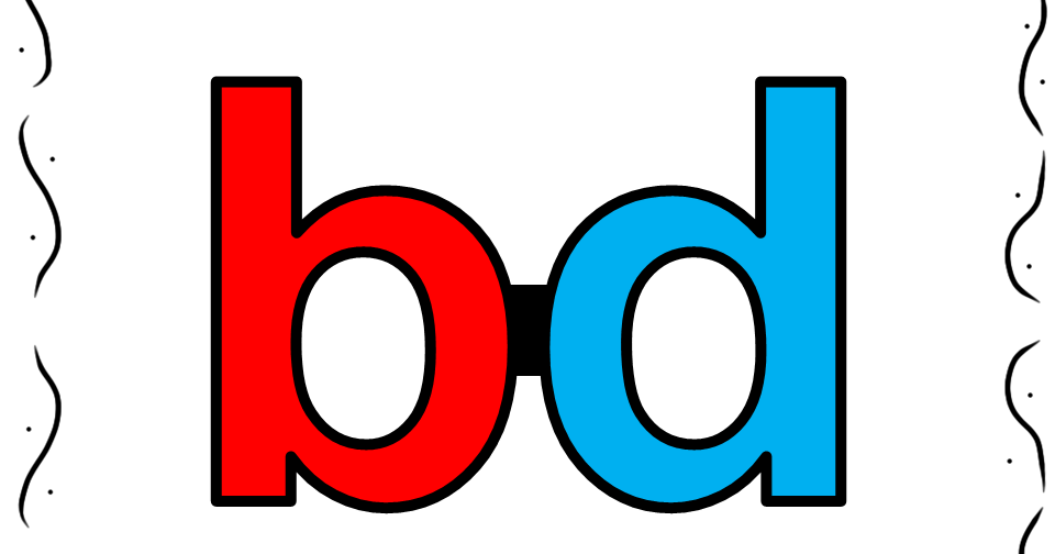 Classroom Freebies Too: B and D Letter Art Craft