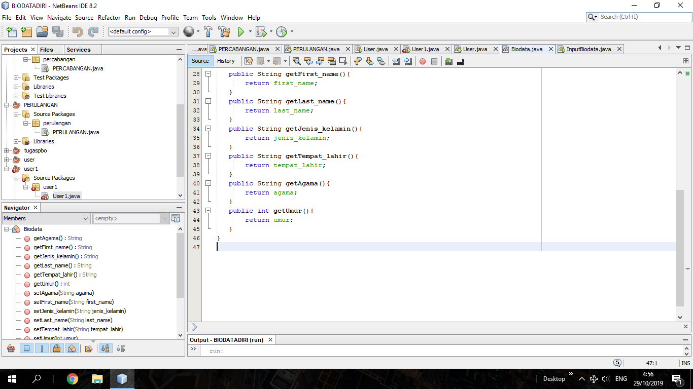 Class Pojo Plain Old Java Object