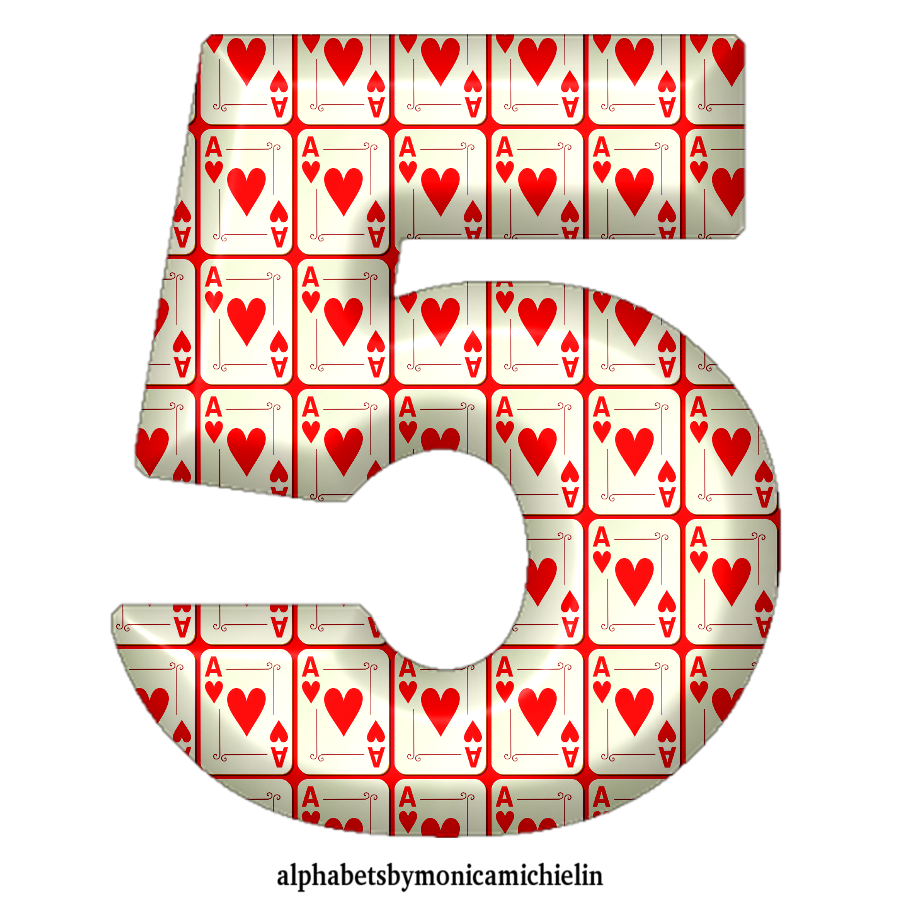 M. Michielin Alphabets: SUIT PLAYING CARDS ALPHABET ACE RED AND WHITE ...
