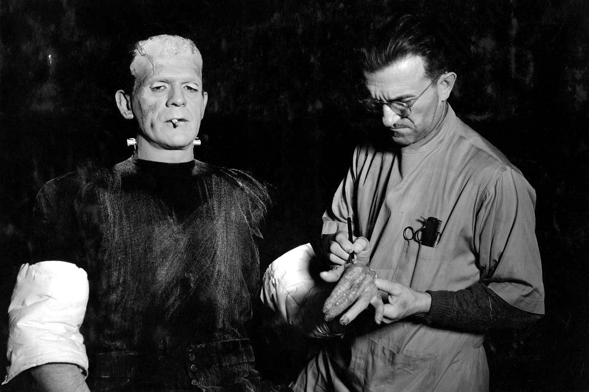 Los Angeles Morgue Files: Makeup Artist Jack Pierce Transforms Boris ...