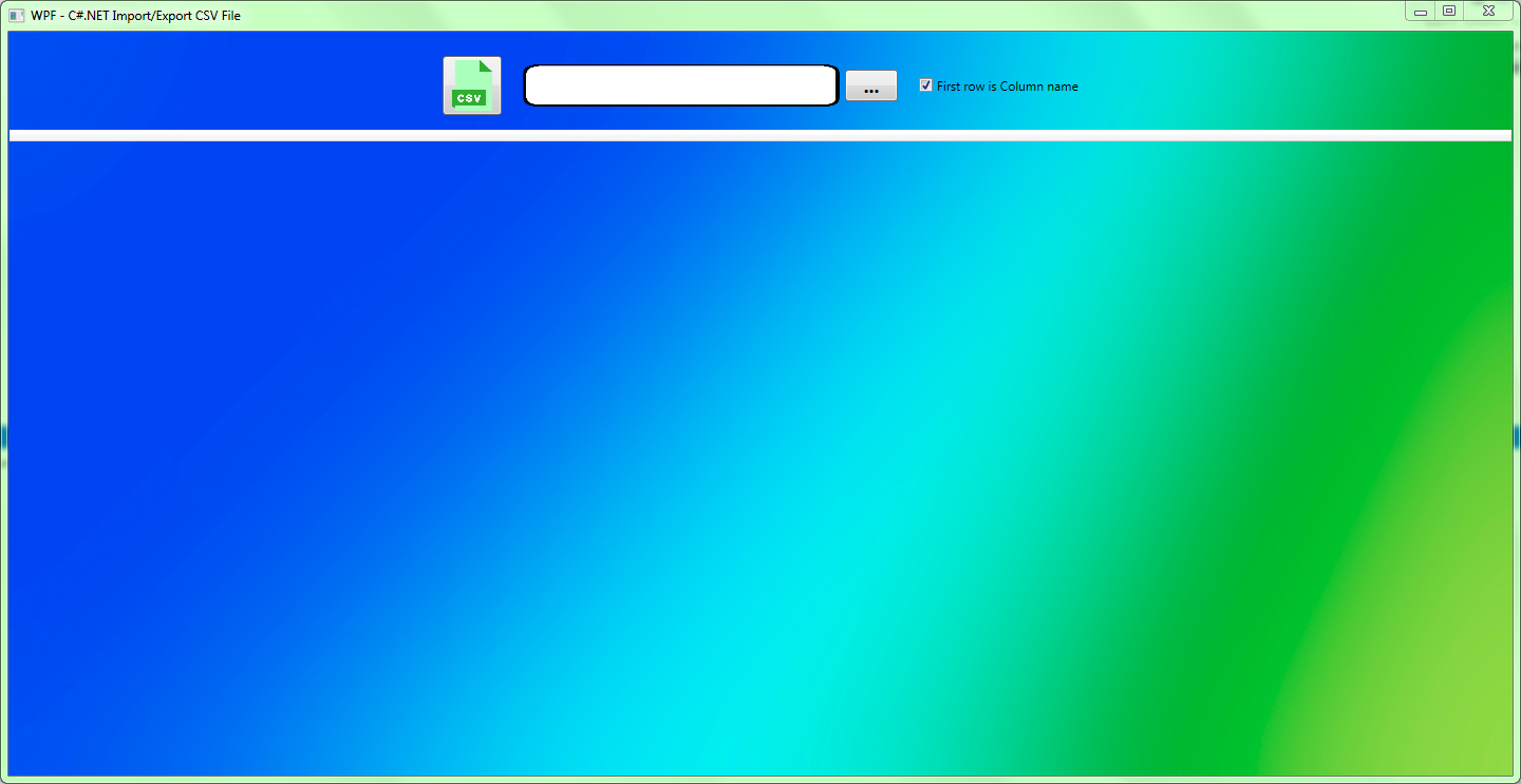 WPF: Import/Export CSV File - Asma's Blog WPF: Import/Export CSV File - Asma's Blog