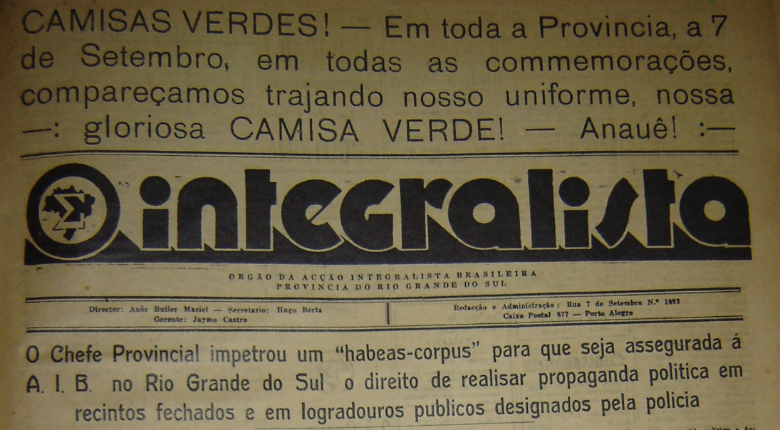 História do Partido de Representação Popular.: "Habeas-corpus na defesa ...