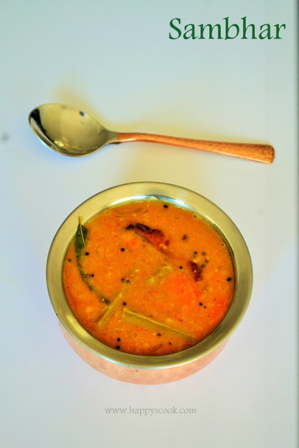 Sambhar Recipe | Mixed Vegetable Sambhar | South Indian Sambhar | Happy ...