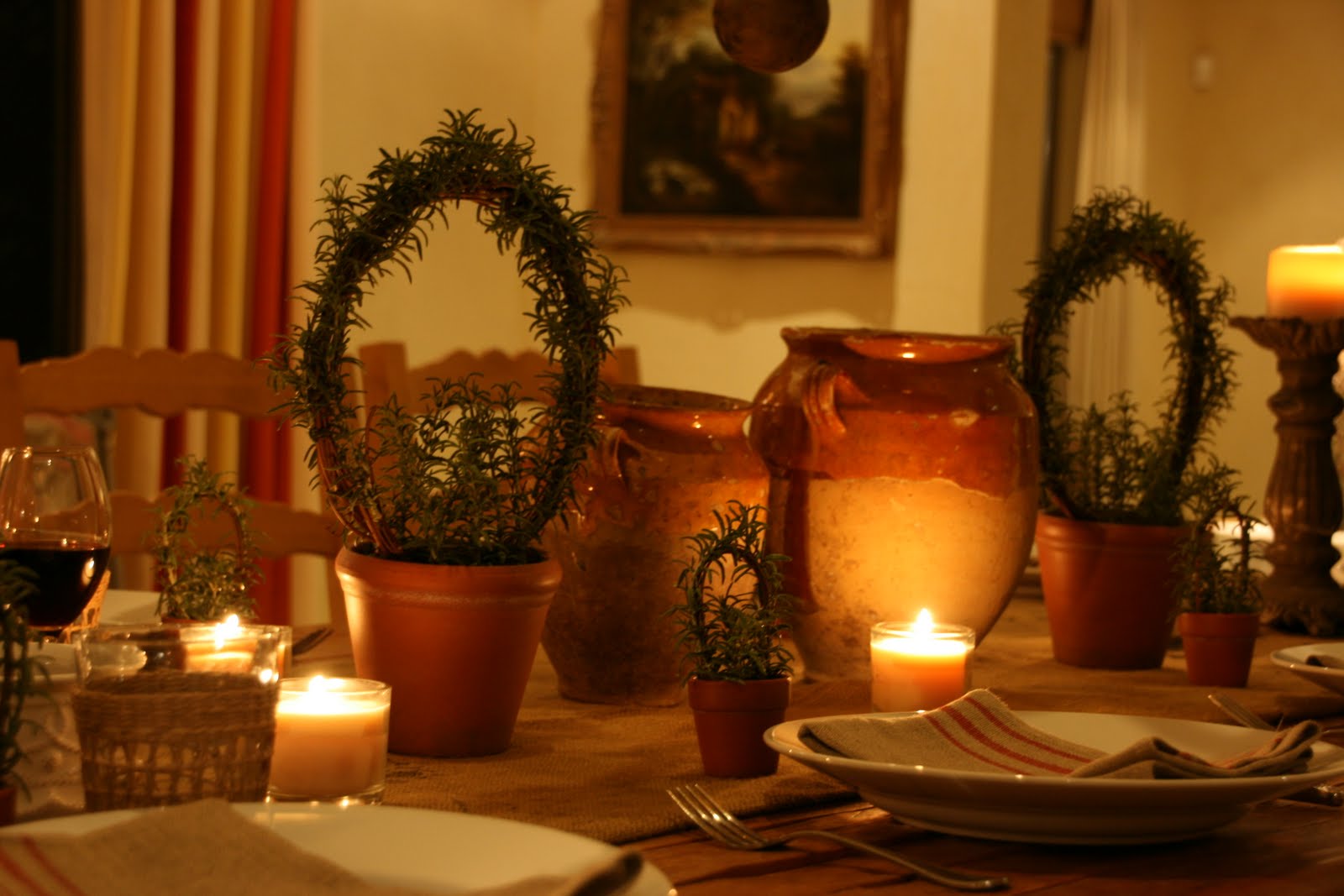 A Simple Table Setting for A Wine Dinner in Asti | NEW INTERIOR COLOR