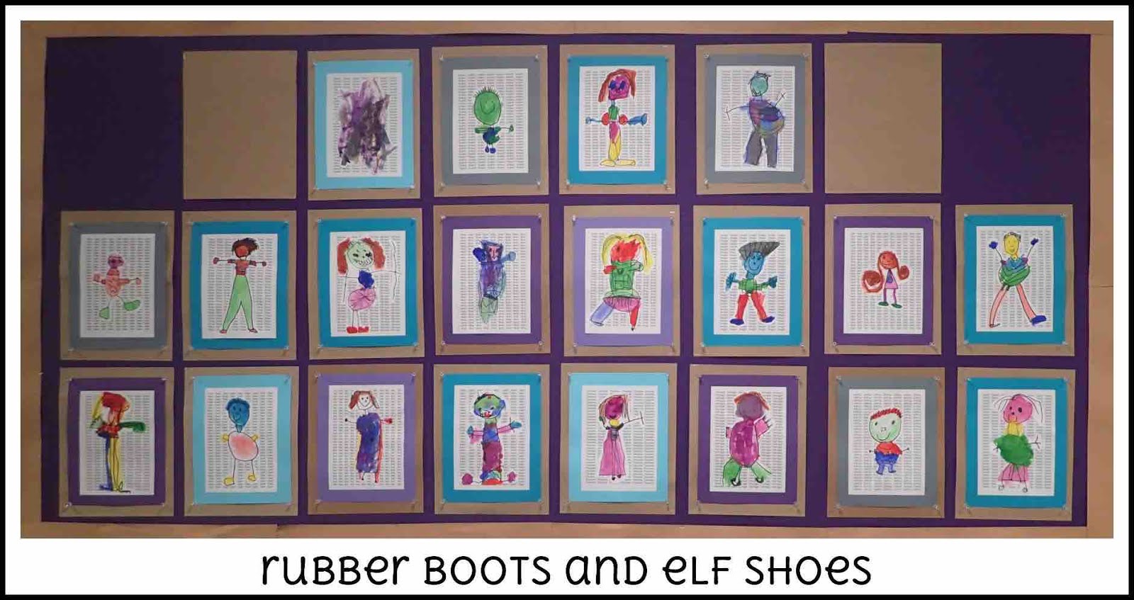 self portraits in pen and paint (check out the background) - rubber ...