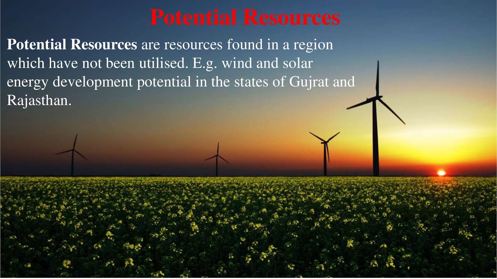 **Resources And Development**PPT**Chapter -1** Class 10th**Geography**)