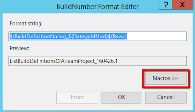 TFS 2013 Team Build : Part 2 - How to change the default build number ...