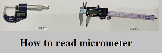 SOP for Calibration and Operation of Micrometre