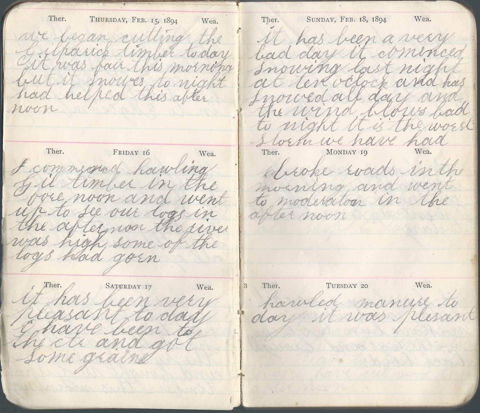Heirlooms Reunited: February Entries in the 1900 Diary of John Foss ...