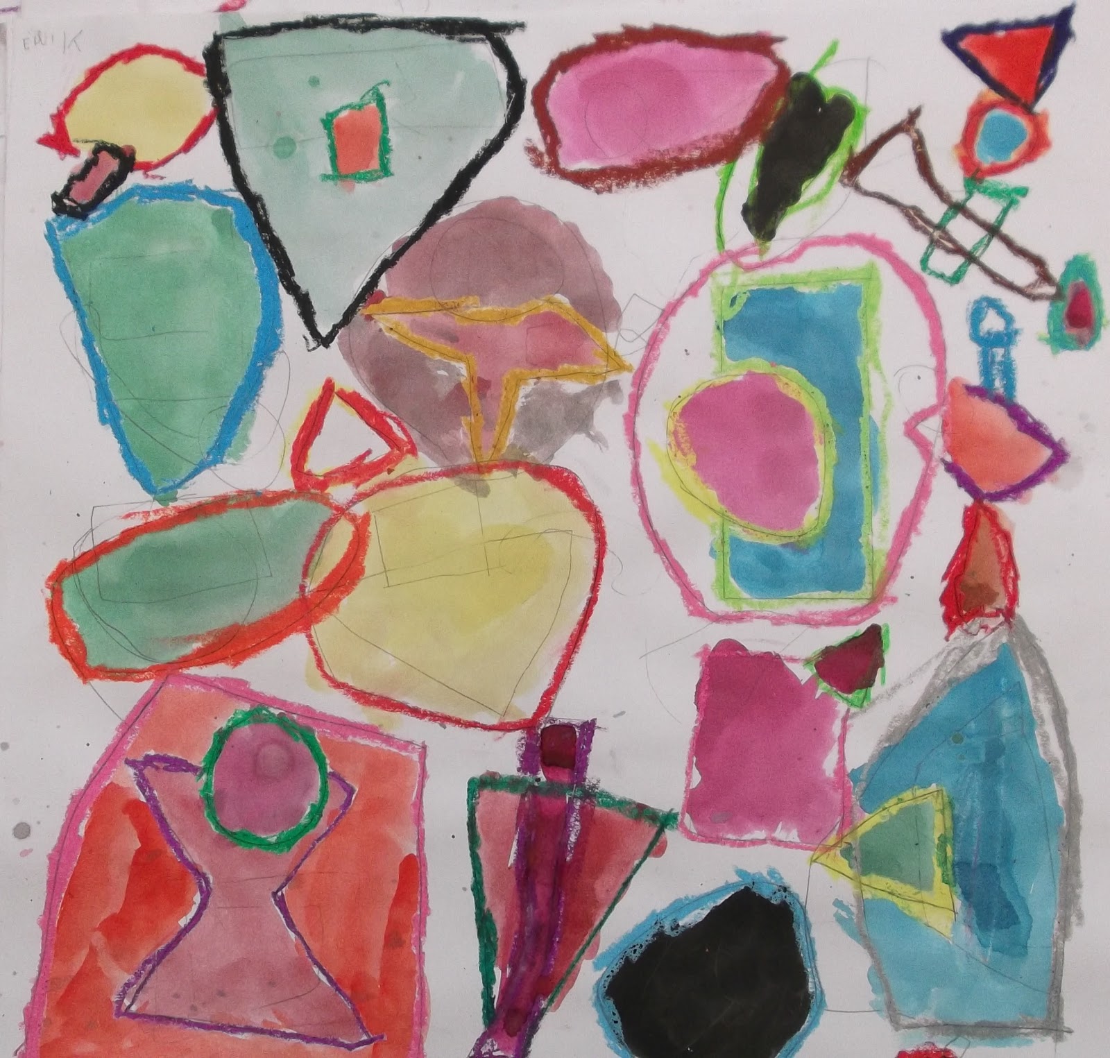 Artists For Kids: Overlapping Shapes - First Grade