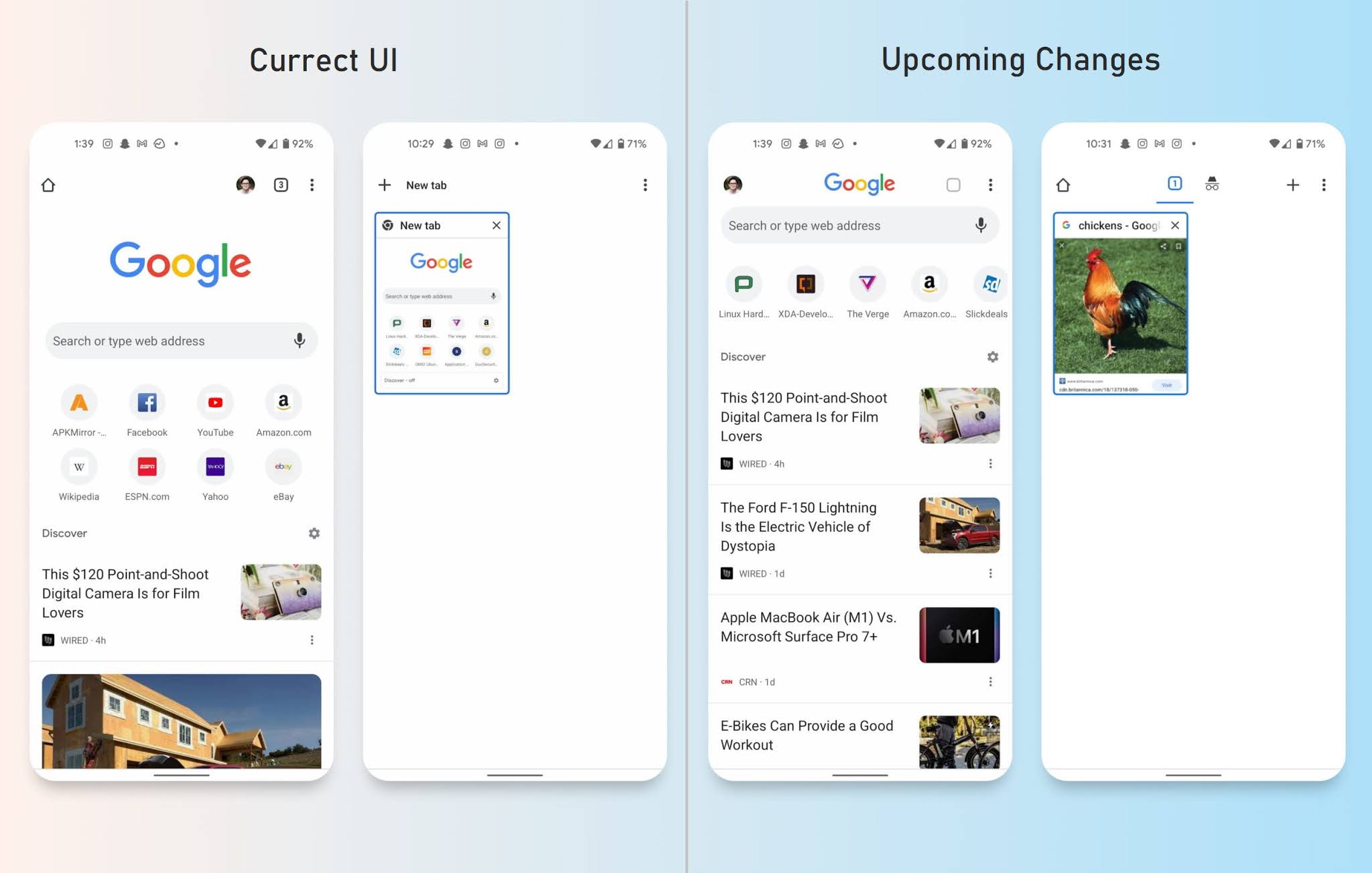 Chrome Is Adding a Tweaked Google Discover Feed UI to Show More News ...