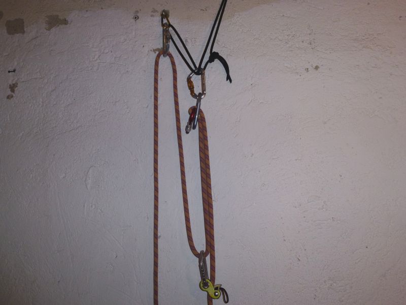 verticalRock: Tecniche - Paranco semplice