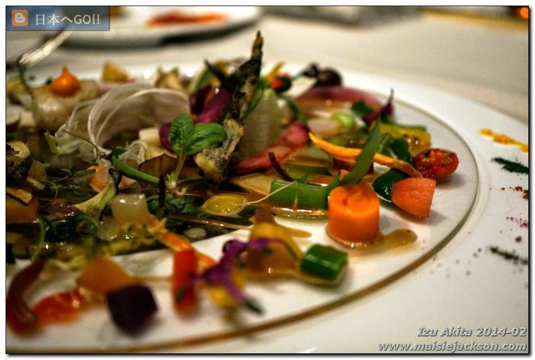 日本へGO!!: 伊豆秋田﹝十五﹞Lumiere arcana izu dinner「神秘」