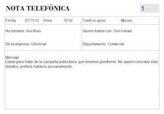 Blog O.P.I. Alisal: Nota telefónica y listado asociado