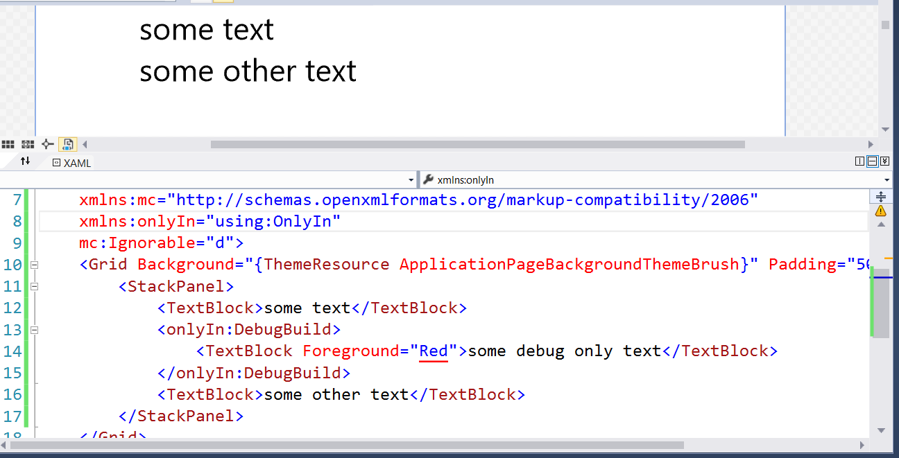 Defining Debug Only Content In Xaml ~ Matt Lacey
