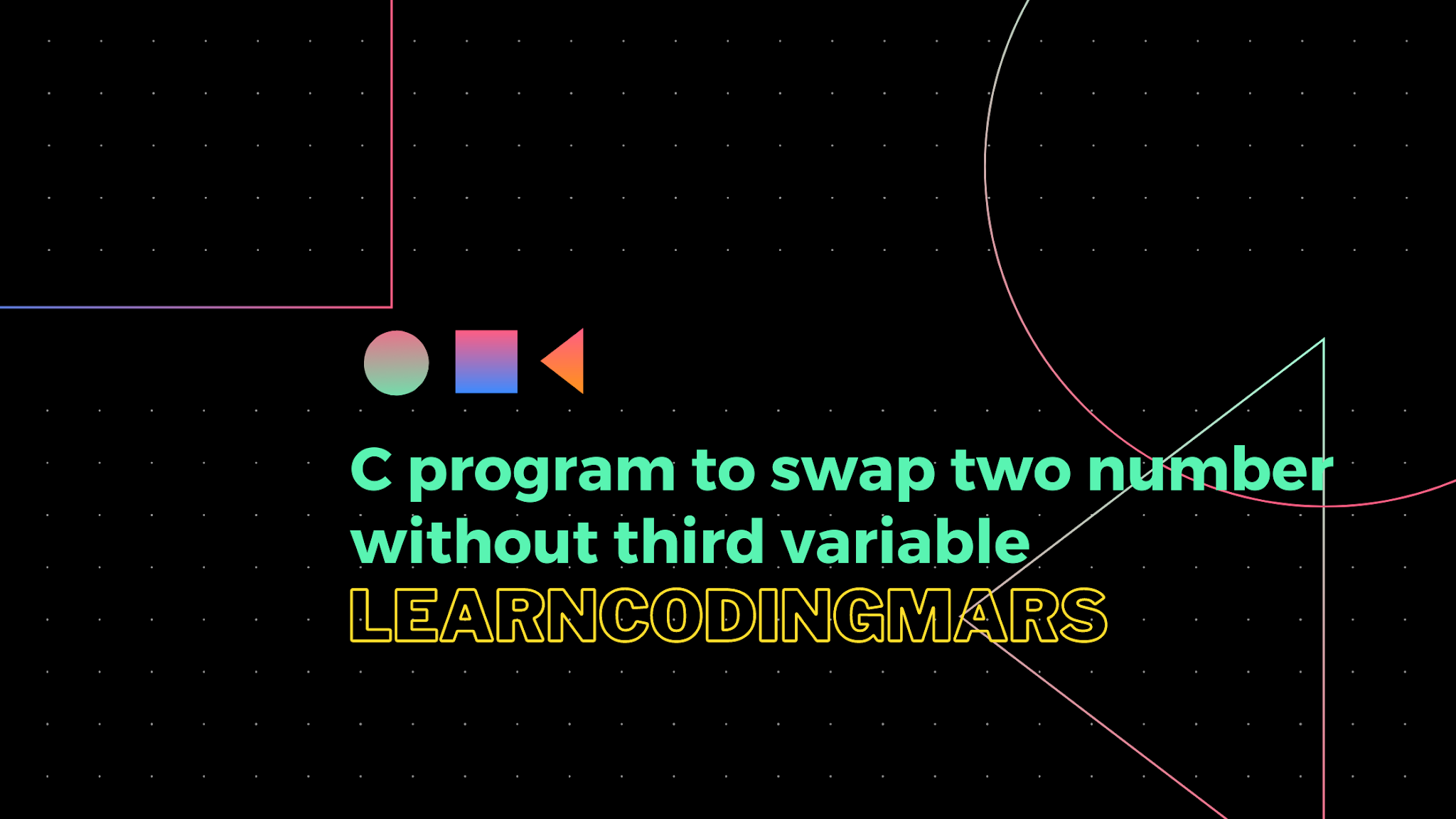 C program to swap two numbers without using third variable