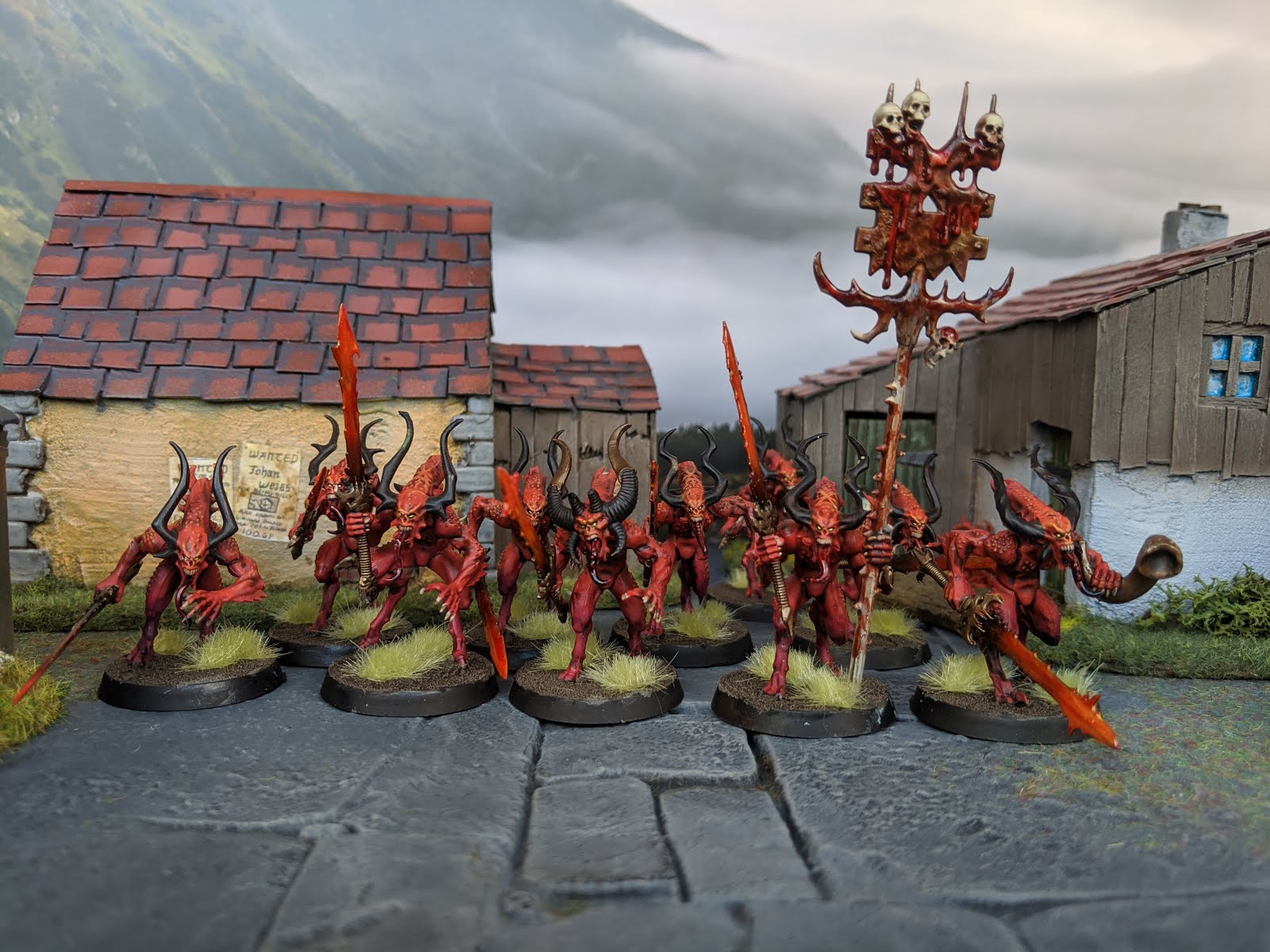 Another wargaming blog: How to (speed-)paint Bloodletters properly red