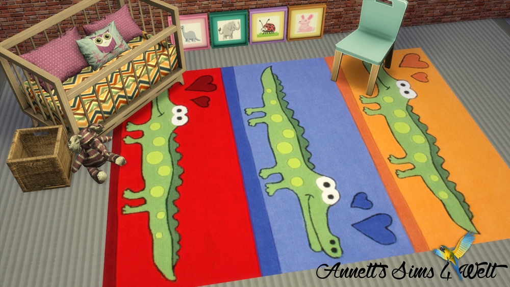 Annett's Sims 4 Welt: Mega Pack - 30 Kids Rugs