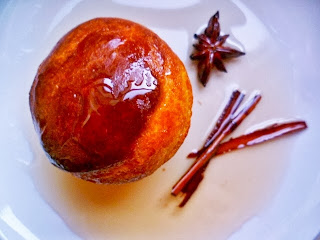 Marmaduke Scarlet: boozy rum babas with lemongrass and lime syrup